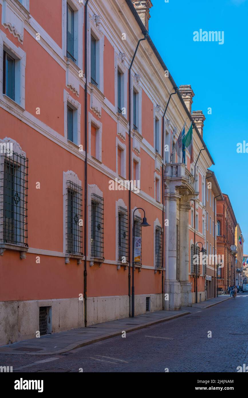Street in the center of Italian town Ravenna Stock Photo - Alamy