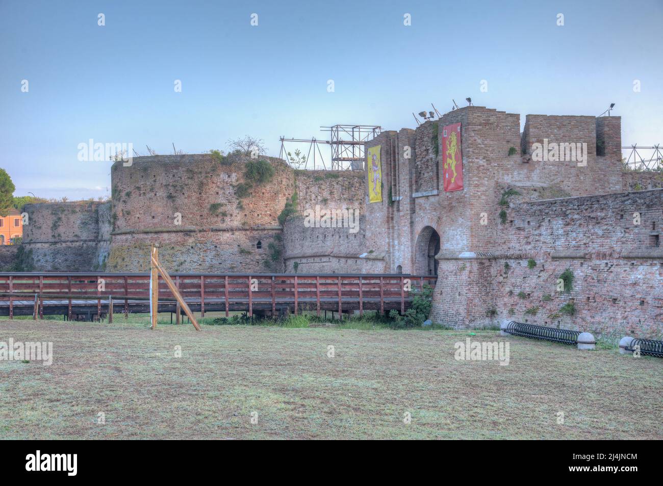 Castle in Italian town Ravenna Stock Photo - Alamy