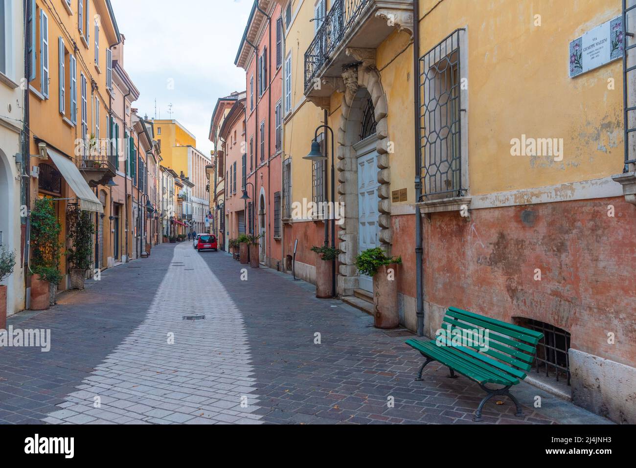 Street in the center of Italian town Ravenna Stock Photo - Alamy