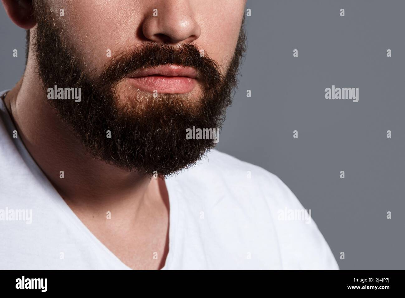 Shaving long beard hi-res stock photography and images - Alamy