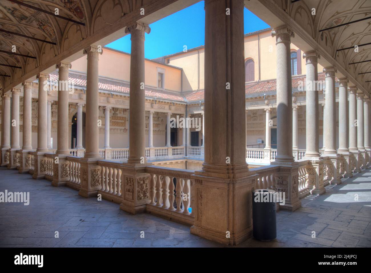 Arcade of the University of Padua at Palazzo Bo in Italy Stock Photo ...