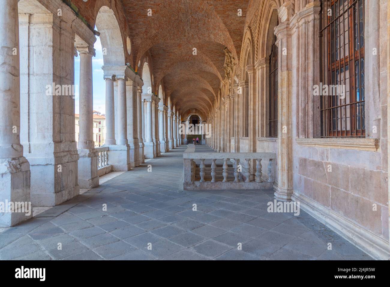 Arcade of the Basilica Palladiana in Italian town Vicenza Stock Photo ...