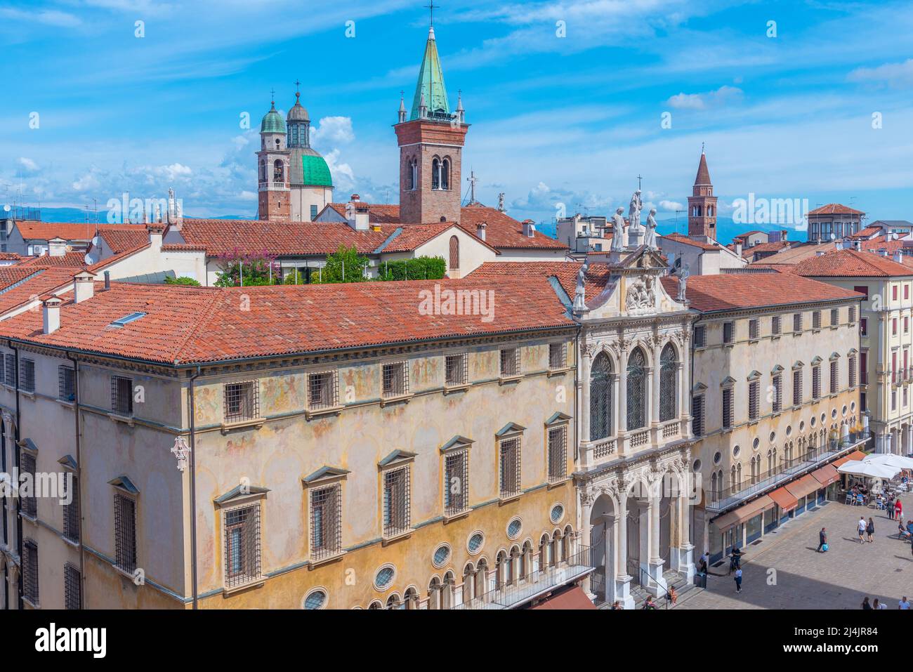 Church of St. Vincent at the Piazza dei Signori square in the Italian ...