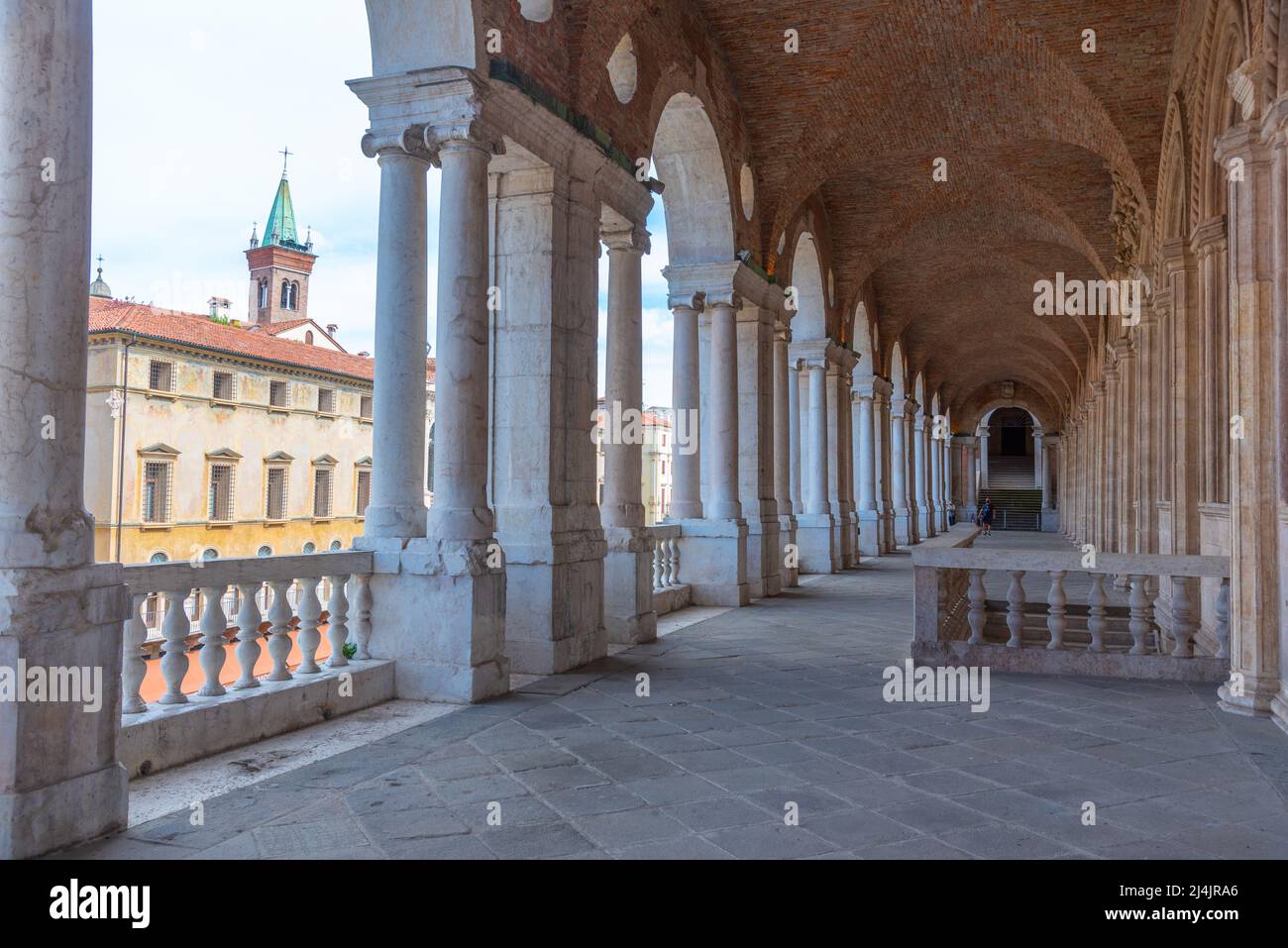 Arcade of the Basilica Palladiana in Italian town Vicenza Stock Photo ...