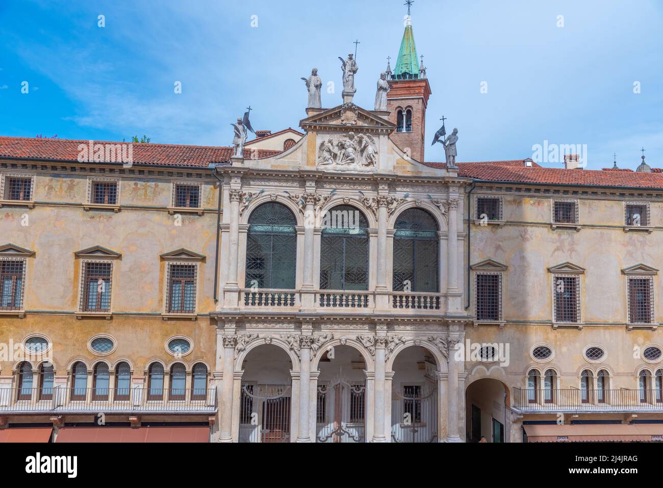 Church of St. Vincent at the Piazza dei Signori square in the Italian ...