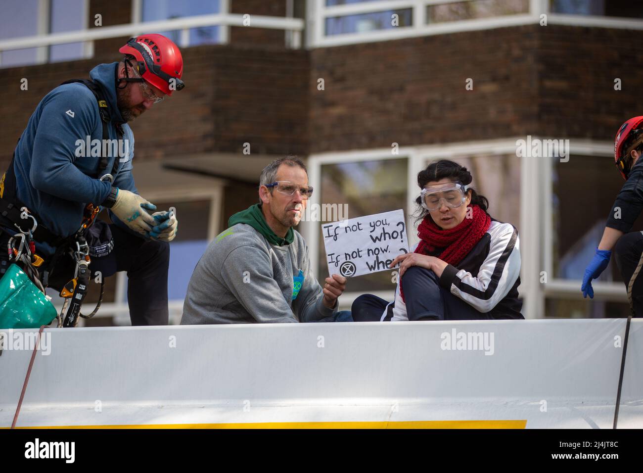 London, England, UK. 16th Apr, 2022. Olympic gold medalist ETIENNE ...