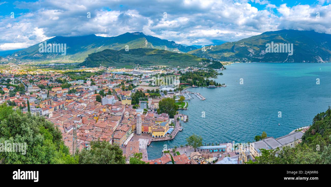 Aerial view of riva del garda hi-res stock photography and images - Alamy