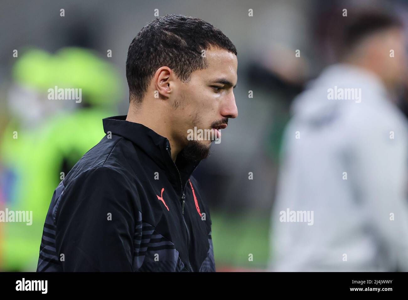 Ismael Bennacer of AC Milan looks on during the Serie A 2021/22 ...