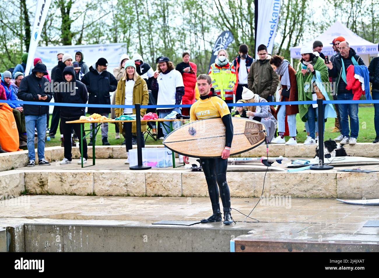 16 April 2022, Bavaria, Nuremberg: Johannes Hess at the entrance to the ...