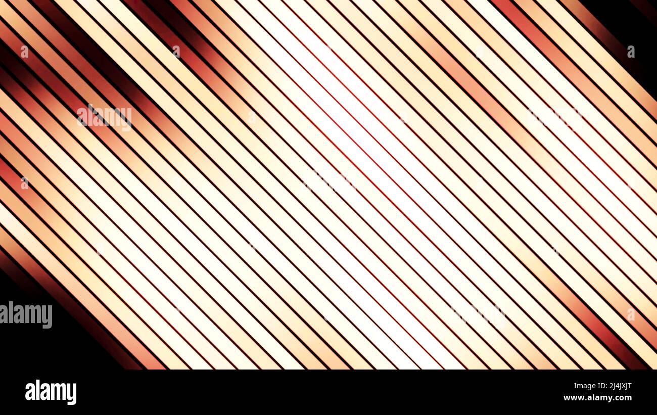 Abstract vibrant red and orange color diagonal lines on a black ...