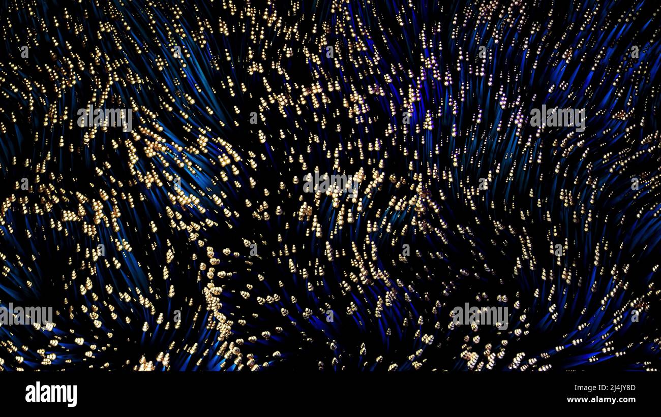 Blue and blue lines.Design.Thin lines in abstraction that create a ...