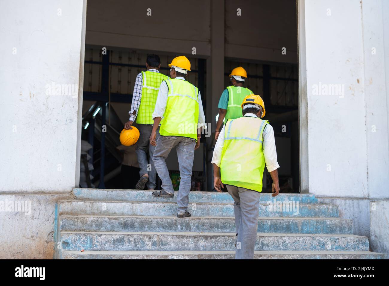 Indian employee coming to work hi-res stock photography and images - Alamy