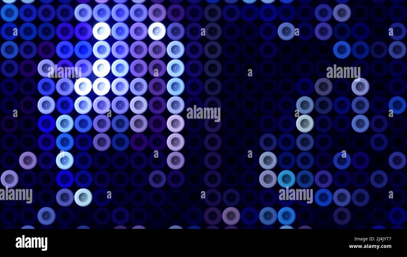 Abstract round shaped buttons flickering backgrounds, seamless loop ...