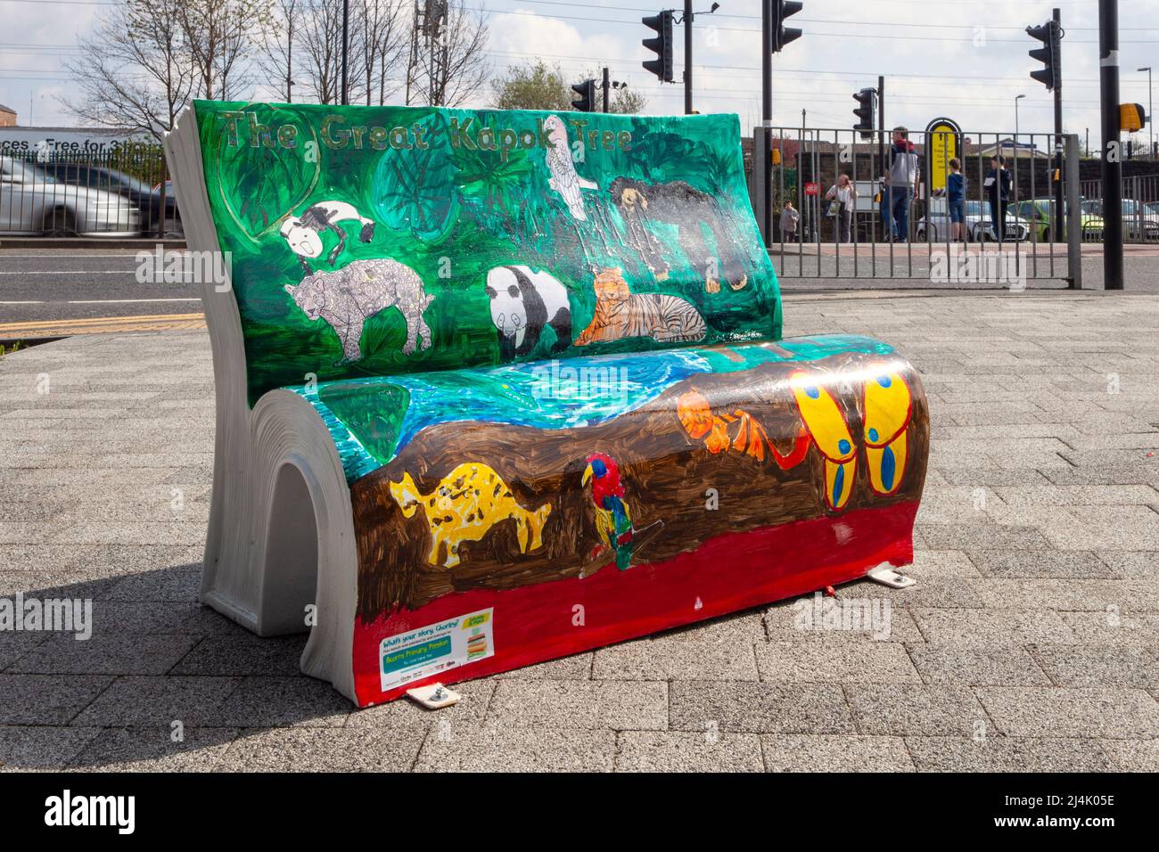 “The Great Kapok Tree” by Lynne Cherry Chorley Town Centre, Book Bench ...