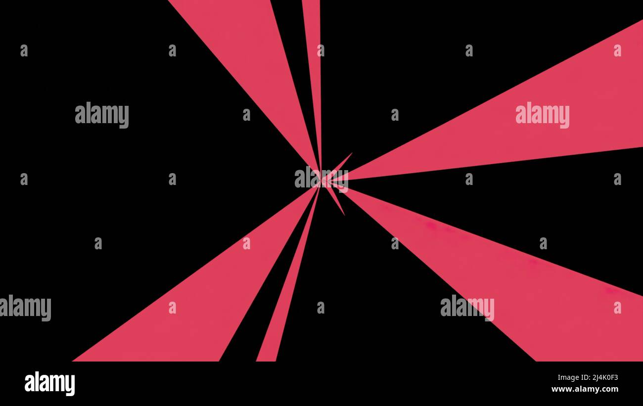 Simple spiral of rotating colored lines on black background. Design ...