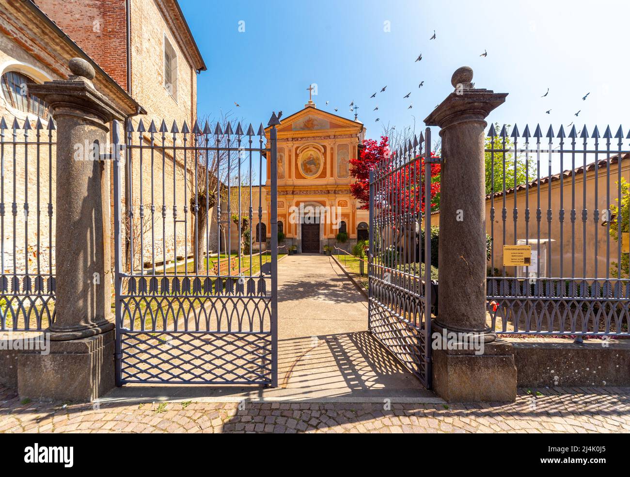 Villafalletto, Cuneo, Italy - April 15, 2022: church of the ...