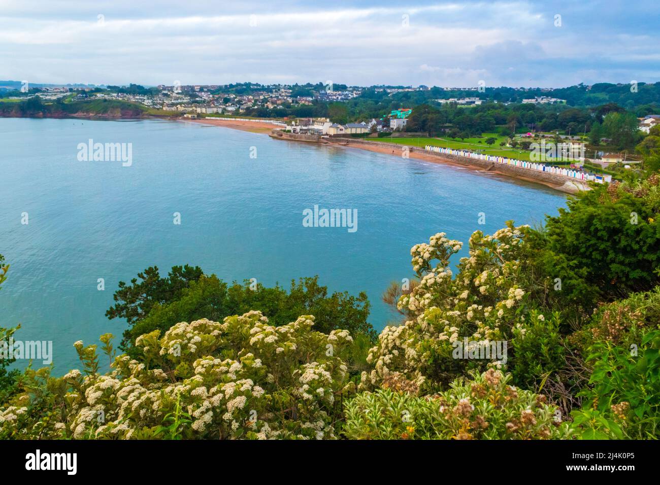 View of Goodrington Beach-Popular, small beach offering water sports ...