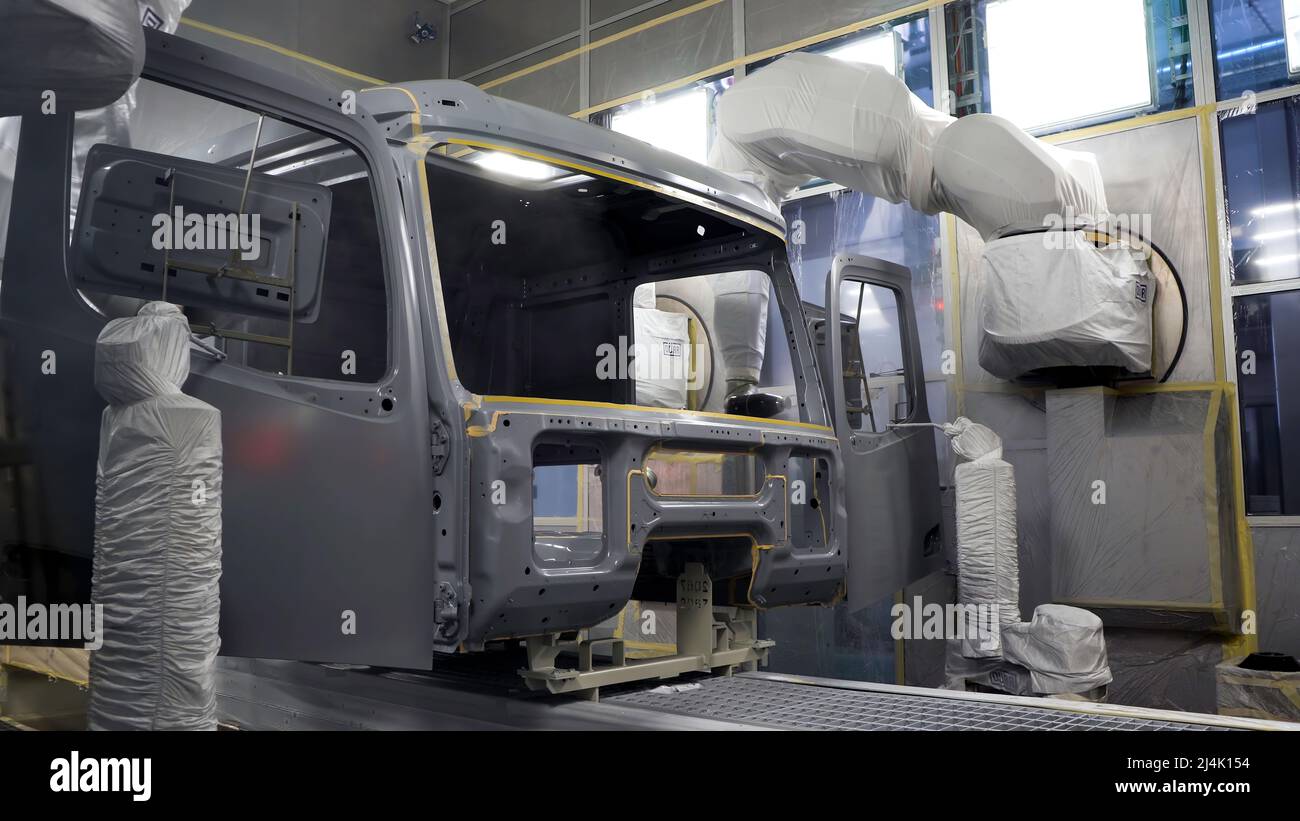 The concept of working with cars. Scene. Work in the service with ...