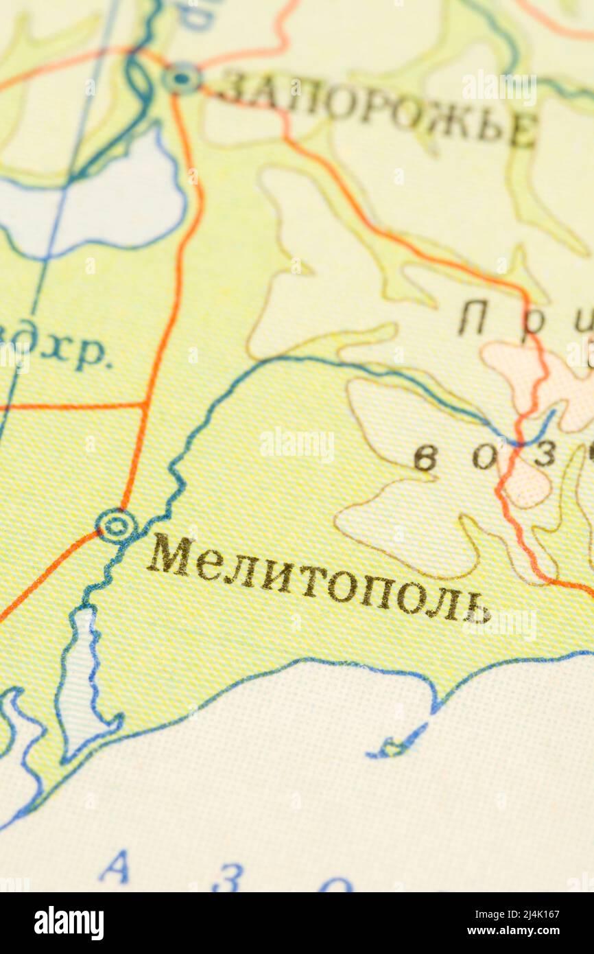 Melitopol map hi-res stock photography and images - Alamy