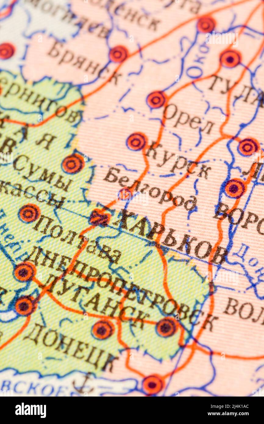 Kharkov map hi-res stock photography and images - Alamy