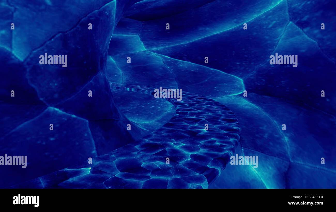 Blue background.Design. The bright path of blue in abstraction is ...