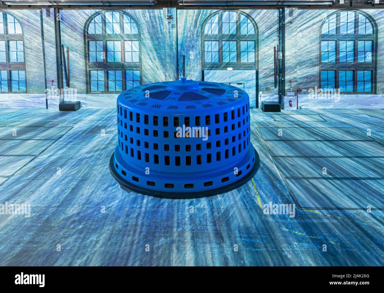 Canada, Ontario, Niagara Falls, Interior of the first major hydro ...