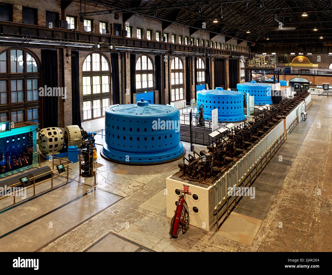 Canada, Ontario, Niagara Falls, Interior of the first major hydro ...