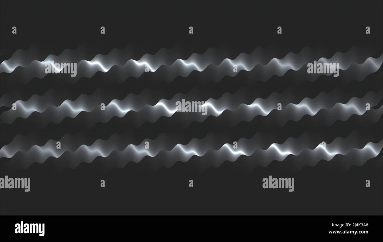 Animation with gray moving waves. Motion. Grey background with shiny ...