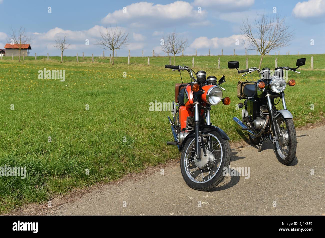 Kickstarter motorcycle hi-res stock photography and images - Alamy