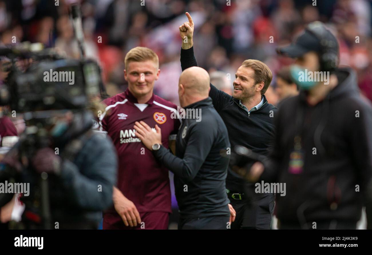 Hampden Park, Glasgow, UK. 16th Apr, 2022. Scottish Cup semi-final ...