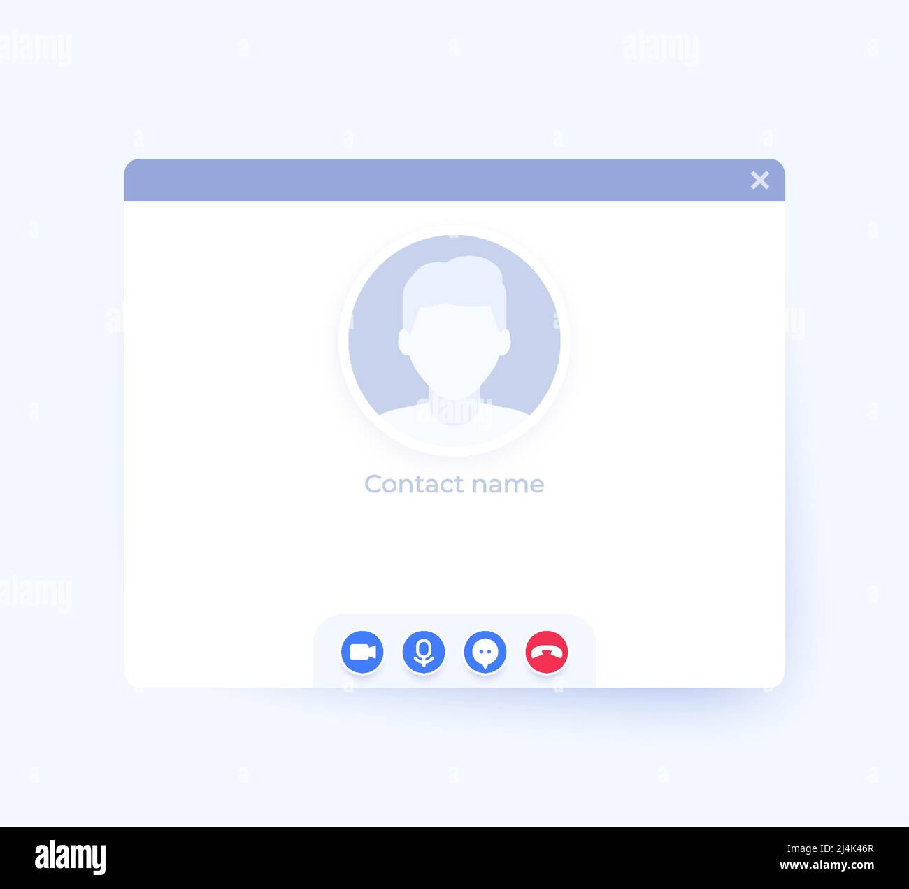 video call interface vector design Stock Vector Image & Art - Alamy