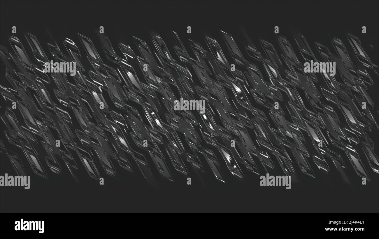Animation with gray moving waves. Motion. Grey background with shiny ...
