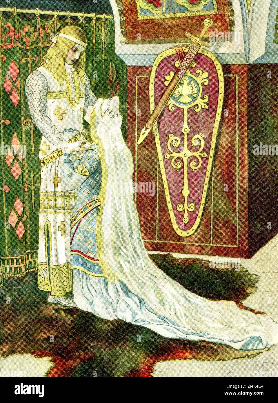 The German tale tells of a mysterious knight (Lohengrin) who arrives—in ...