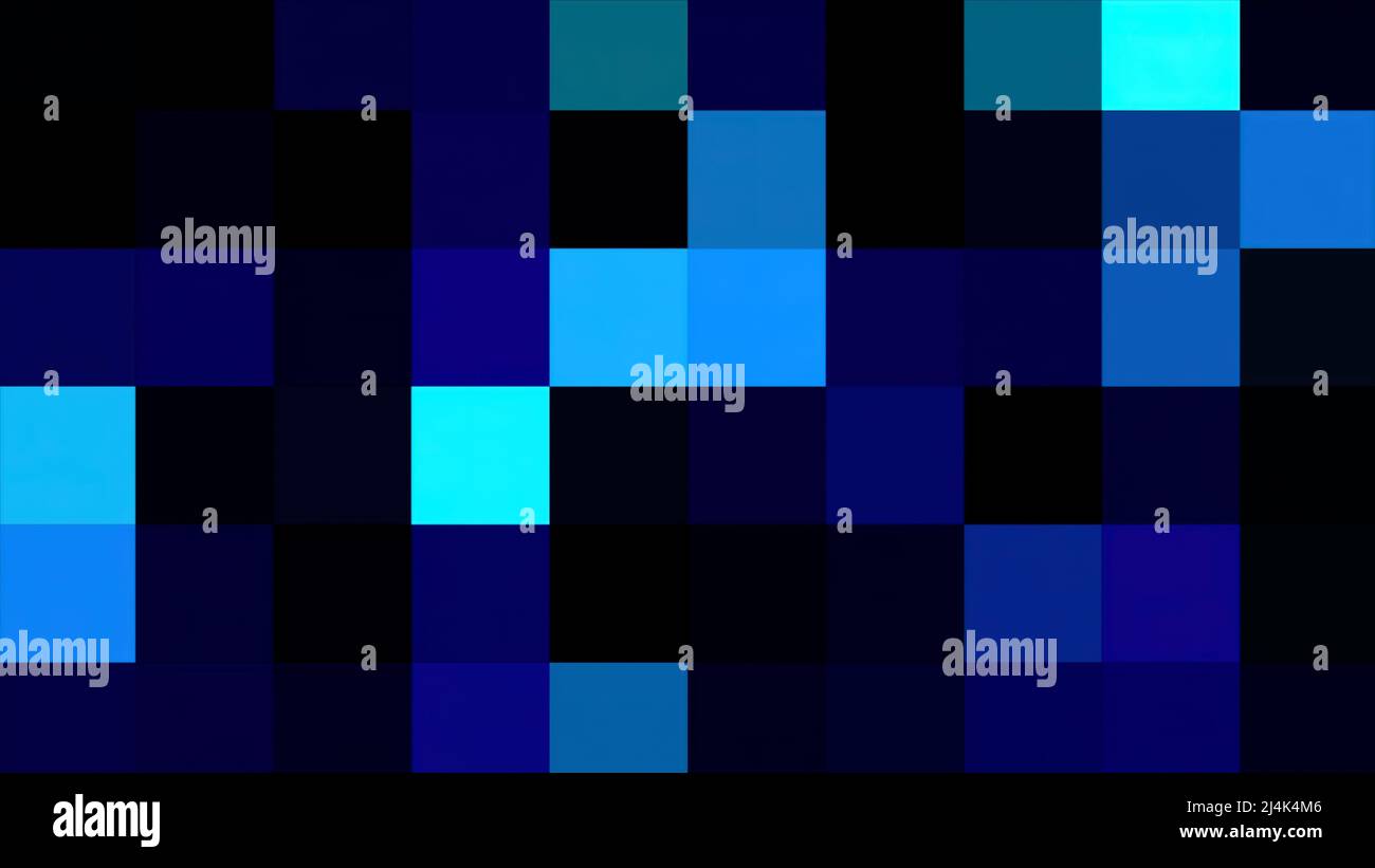 Moving and blinking colorful mosaic squares. Motion. Blurred pixelated ...