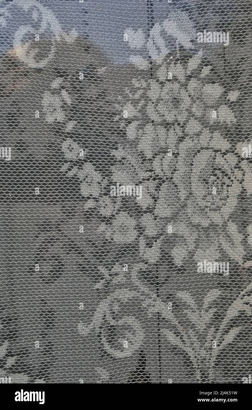Old net curtains hi-res stock photography and images - Alamy