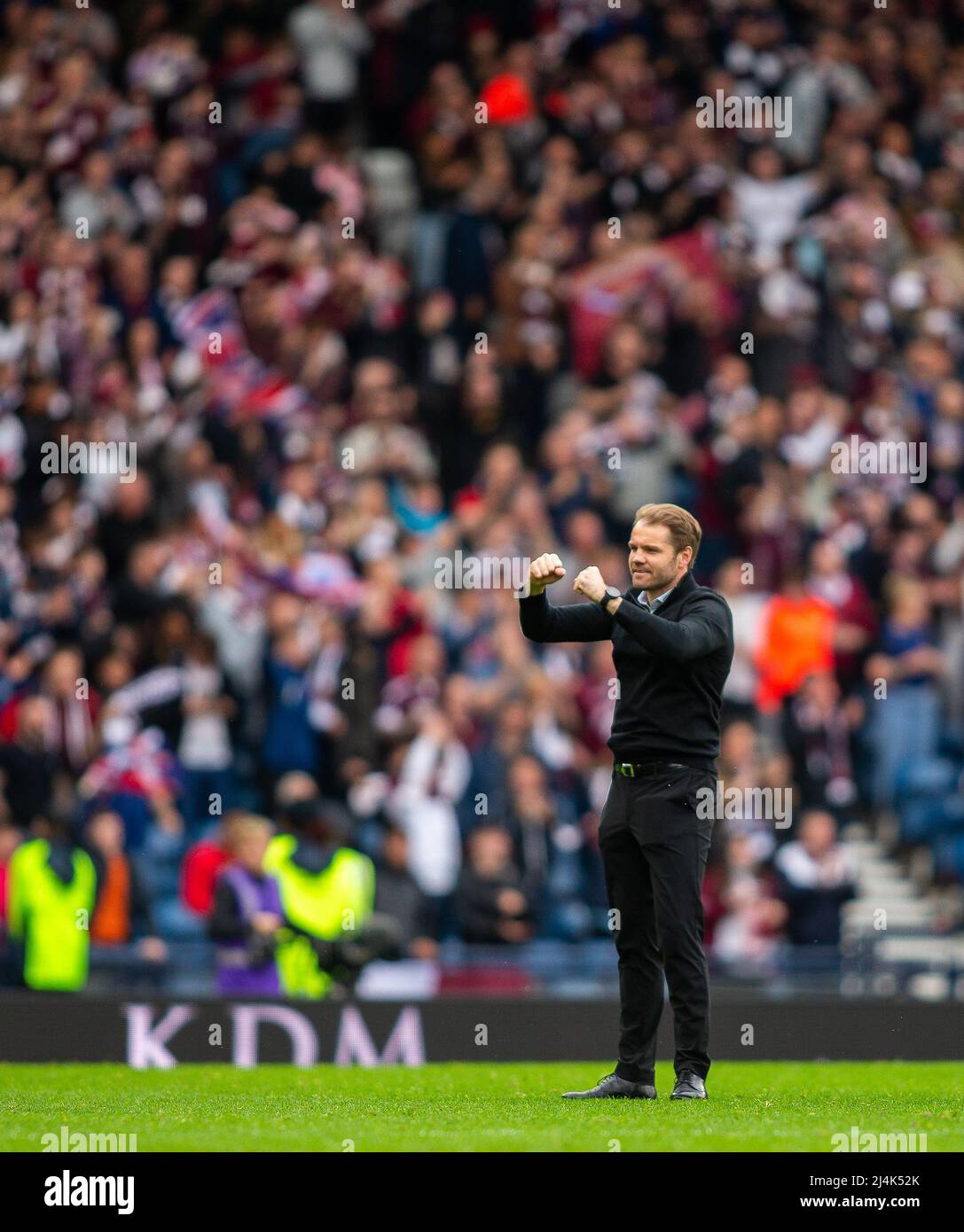 Hampden Park, Glasgow, UK. 16th Apr, 2022. Scottish Cup semi-final ...