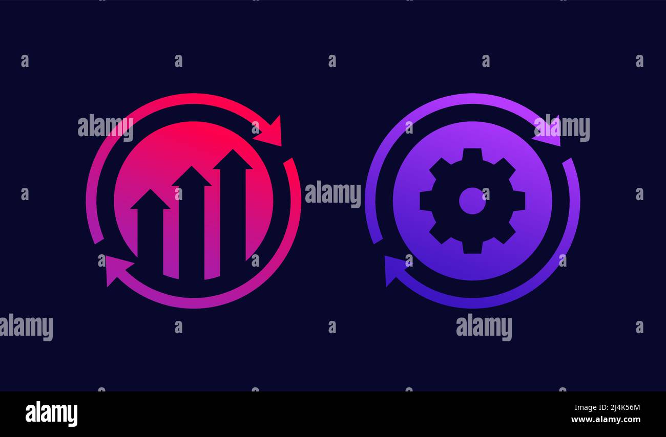 Continuous improvement process icon hi-res stock photography and images - Alamy