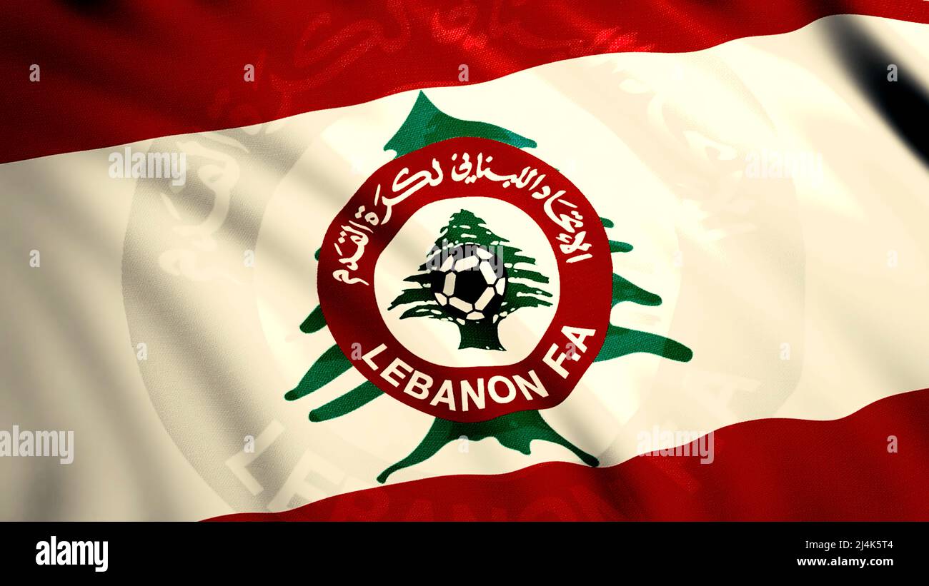 Lebanese flag slow motion hi-res stock photography and images - Alamy