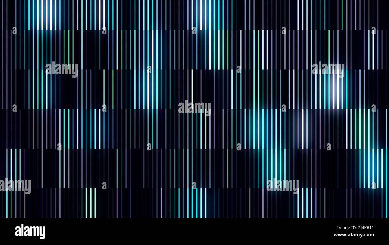 Shimmering vertical narrow segments, seamless loop. Motion. Blinking ...