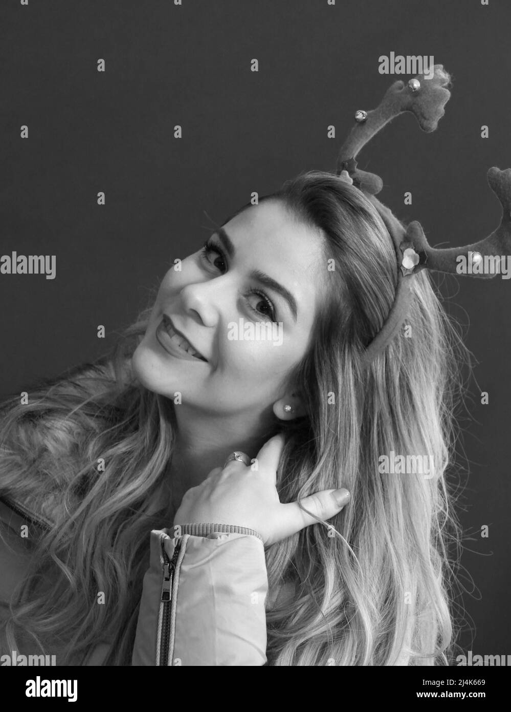 studio portrait of a beautiful model girl,image Stock Photo - Alamy