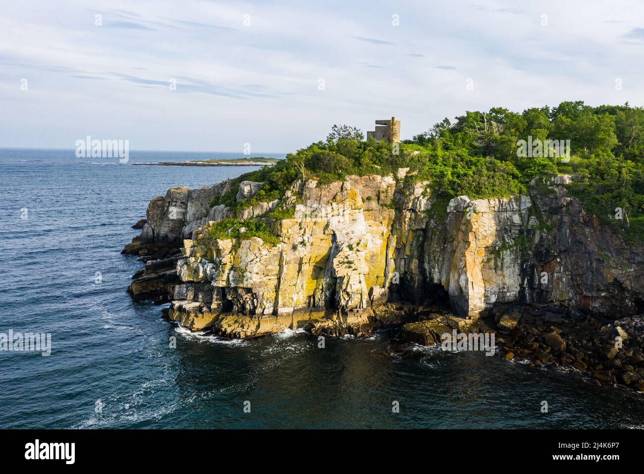 Elements of Fort Levett on Cushing Island, Portland, ME, USA Stock ...
