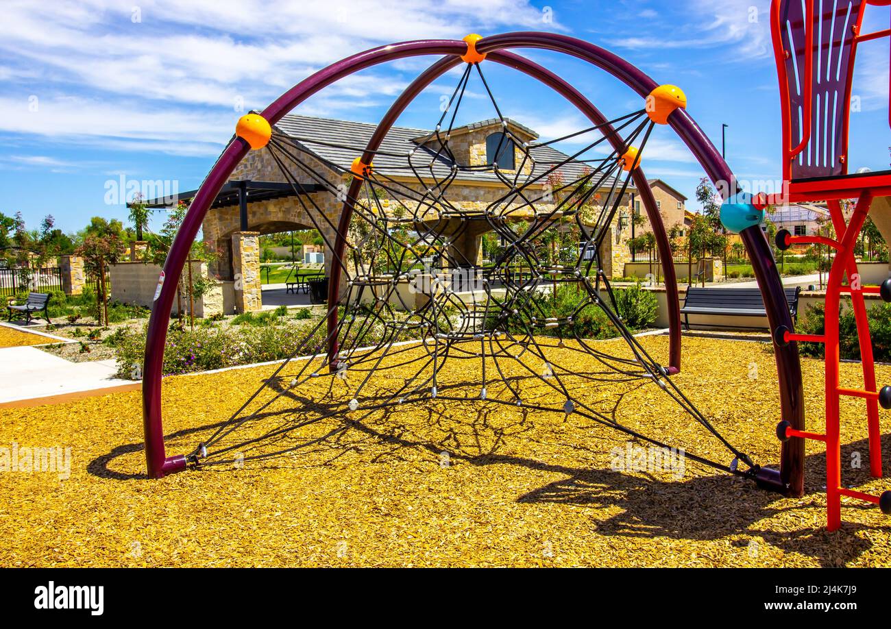 Children's Jungle Gym Climbing Netting Stock Photo - Alamy