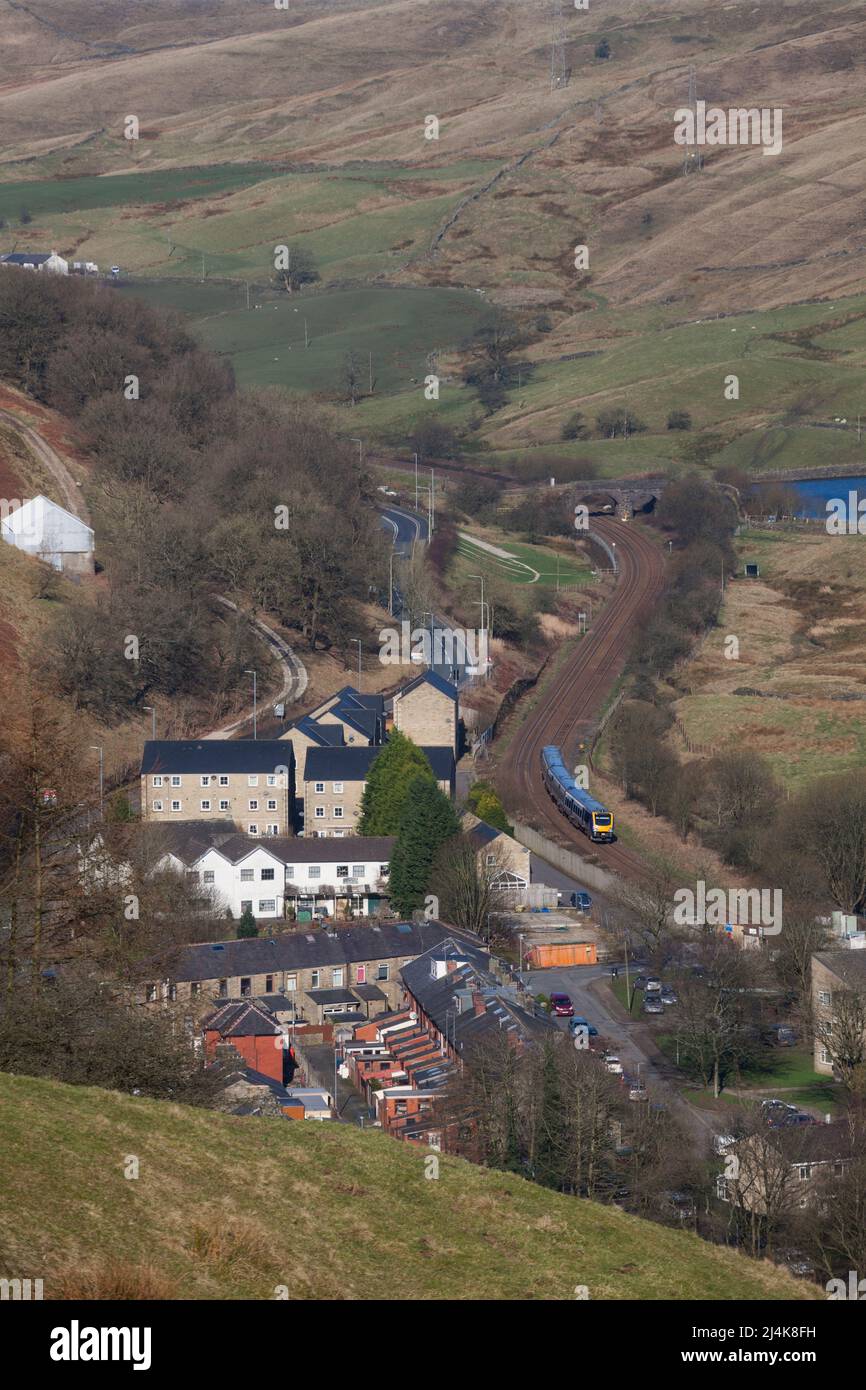 Northern Rail CAF class 195 diesel train 195108 passing Portsmouth, in ...