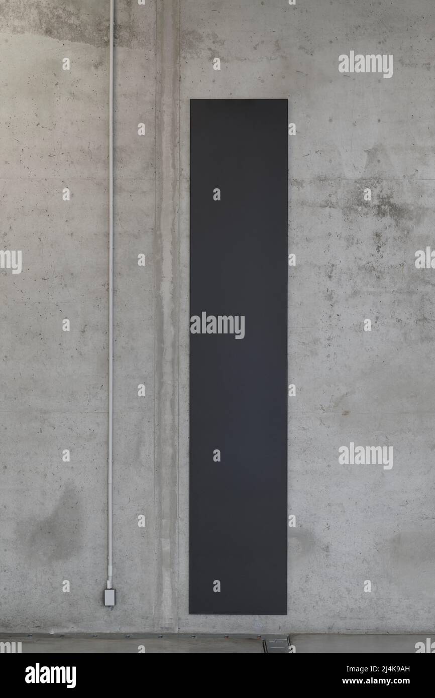 Industrial concrete wall with space for information or advertising ...