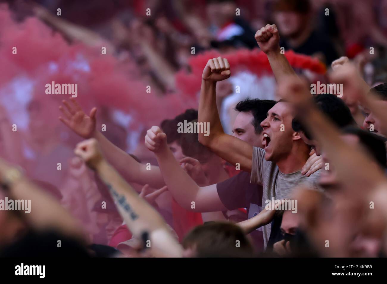 16th April 2022, Wembley Stadium, London England: FA Cup semi-final ...