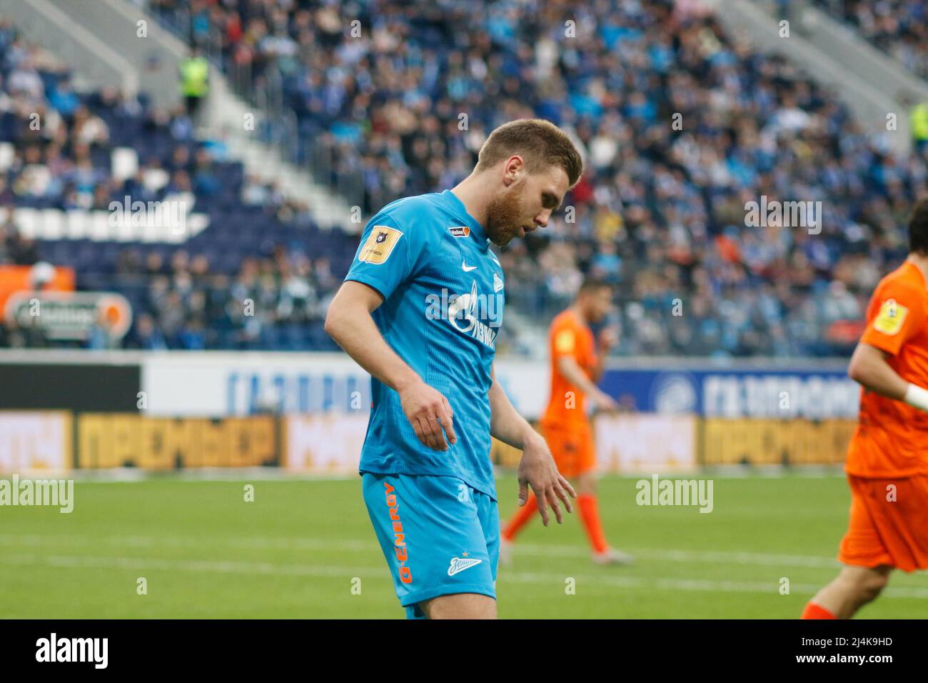 Saint Petersburg, Russia 16 April 2022: Football. Russian Premier ...
