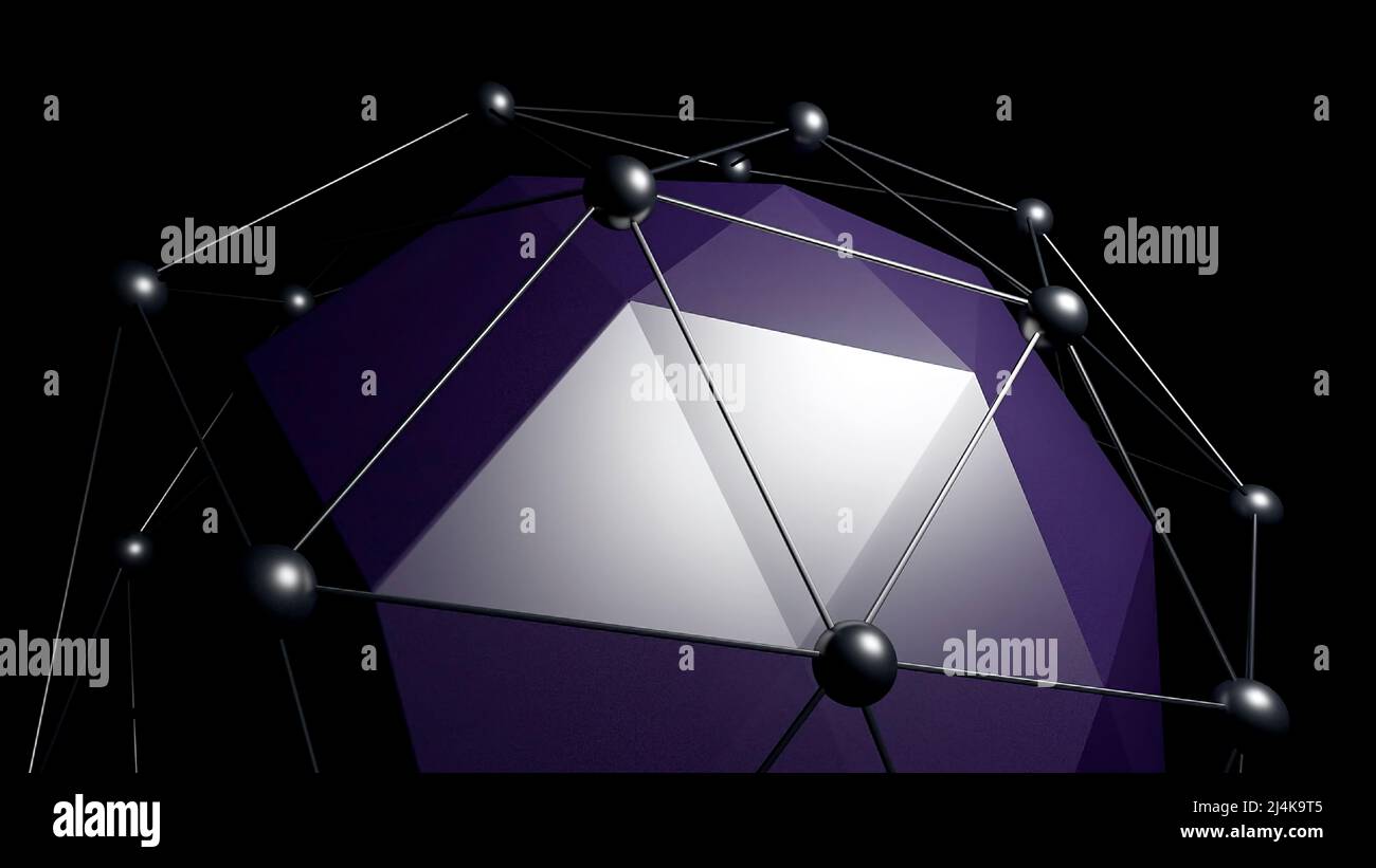 Purple abstraction.Design. A black background on which there is a ...