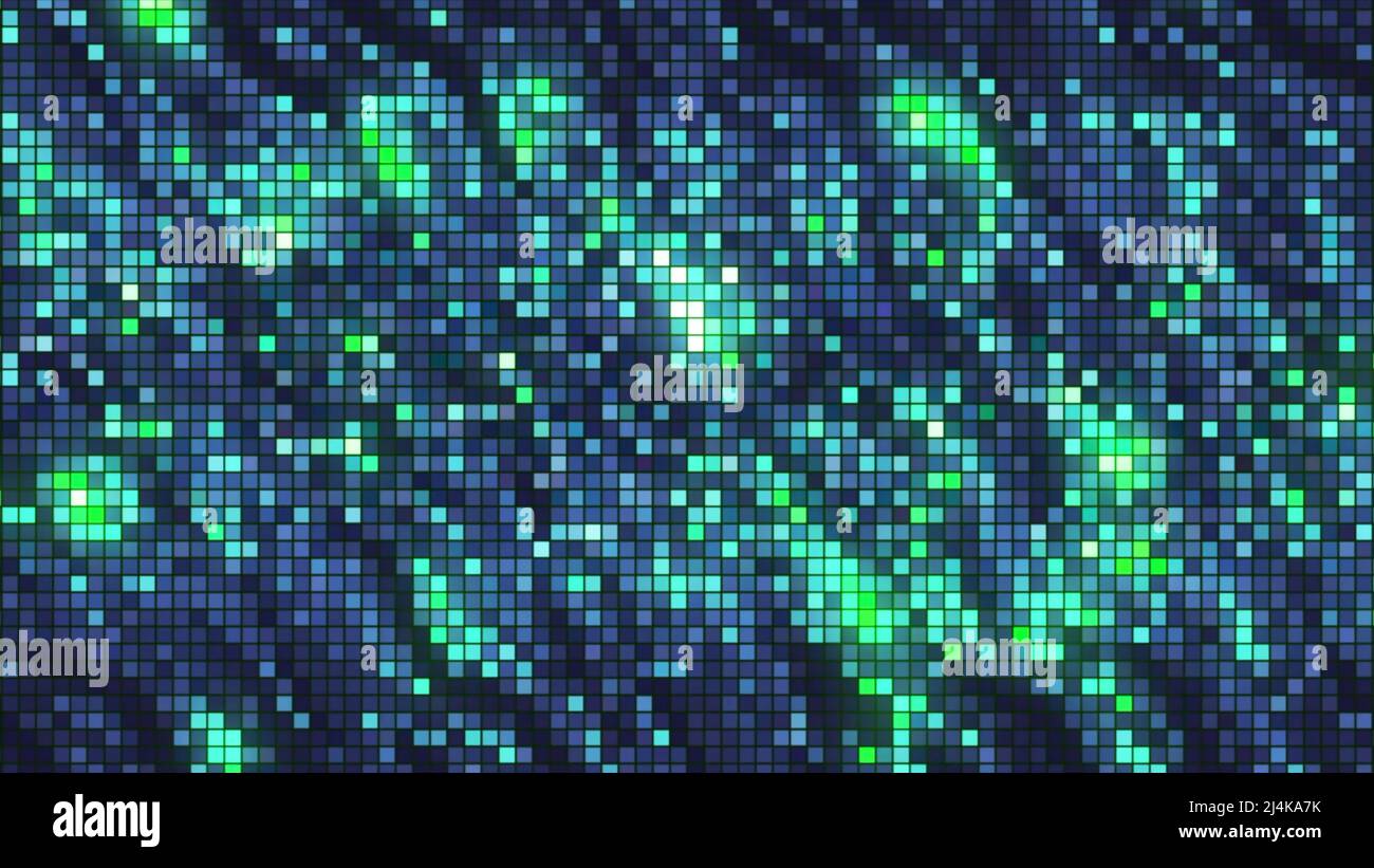 Mosaic image of sparkling waves. Motion. Fast-moving waves with ...