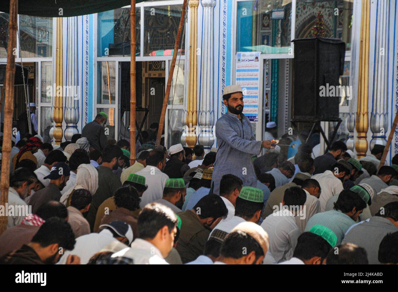 Muslim devotees are offering Friday (JUMMA) prayers during the holy ...