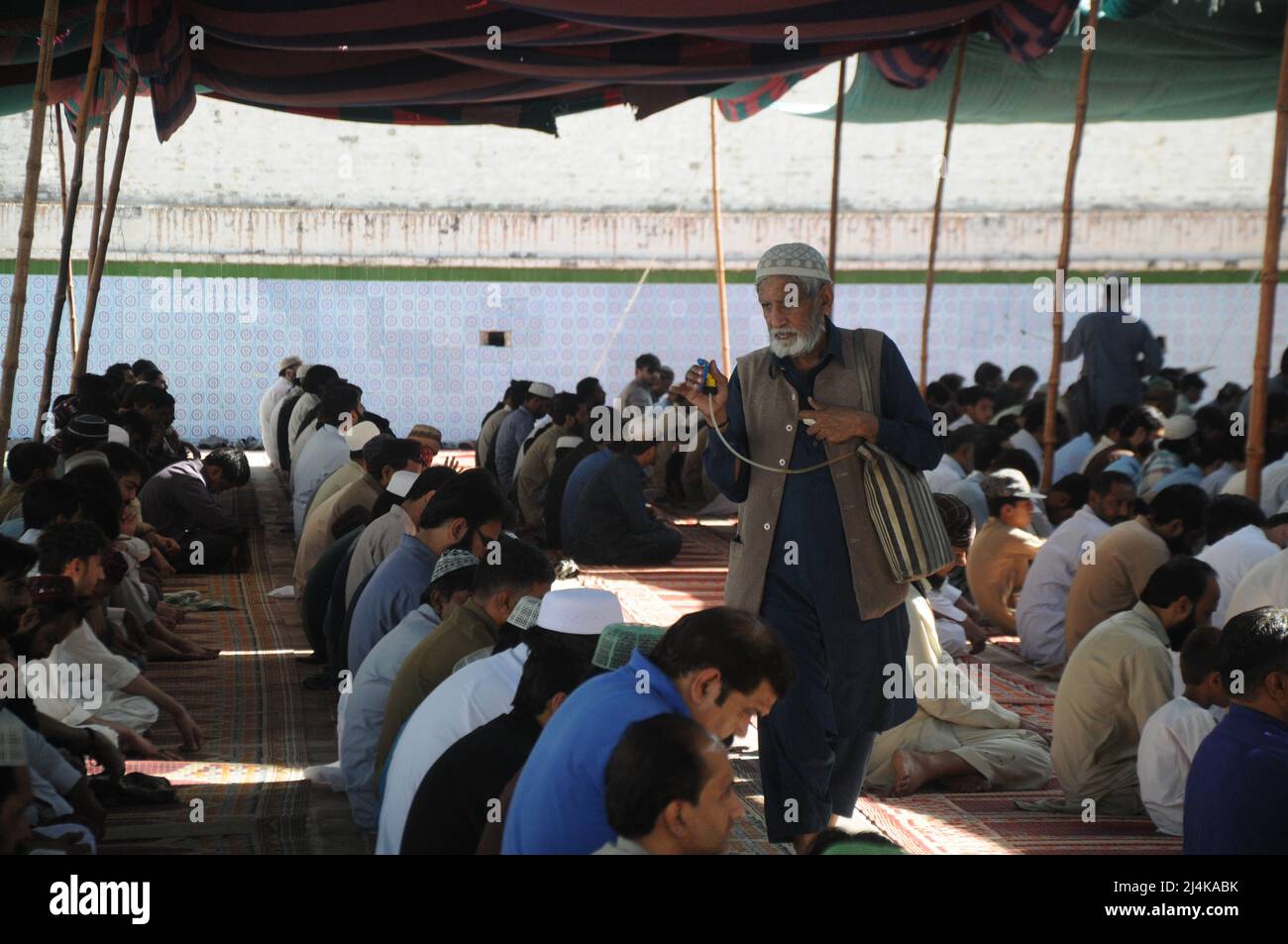 Muslim devotees are offering Friday (JUMMA) prayers during the holy ...